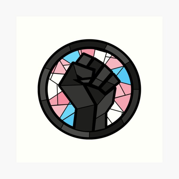 "BLM Stained Glass Fist (Trans)" Art Print for Sale by OctopodArts ...