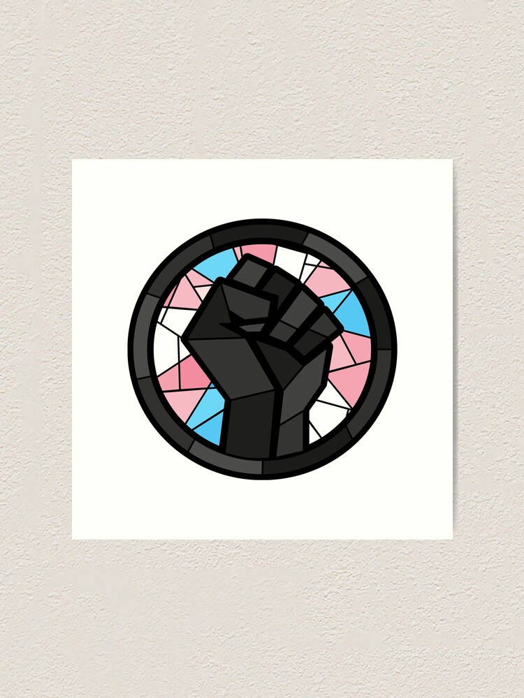 "BLM Stained Glass Fist (Trans)" Art Print for Sale by OctopodArts ...