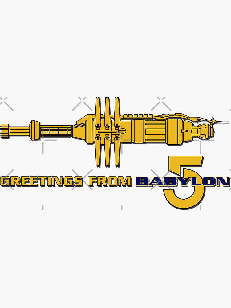 "Babylon 5. Sci fi. " Sticker for Sale by camikaze-es | Redbubble
