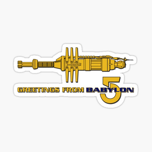 "Babylon 5. Sci fi. " Sticker for Sale by camikaze-es | Redbubble