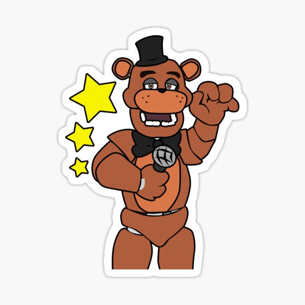 "Freddy Fazbear - Five Nights at Freddy's (FNAF)" Sticker by ...