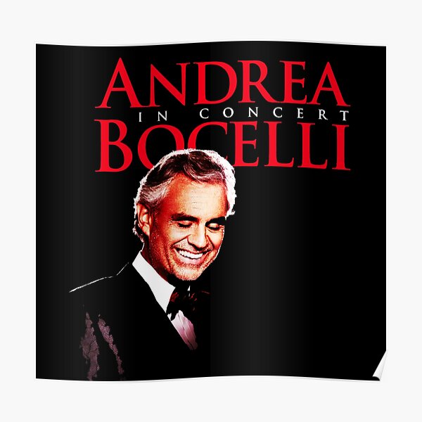 "ANDREA BOCELLI" Poster for Sale by rblanketai | Redbubble