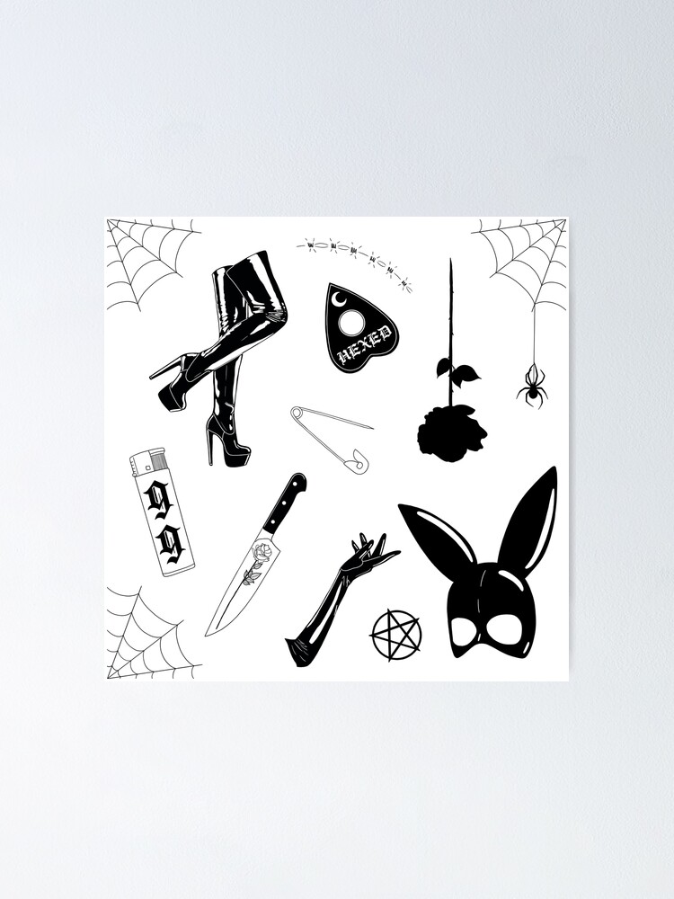 "Hexed flash sheet" Poster by emmakerryart | Redbubble