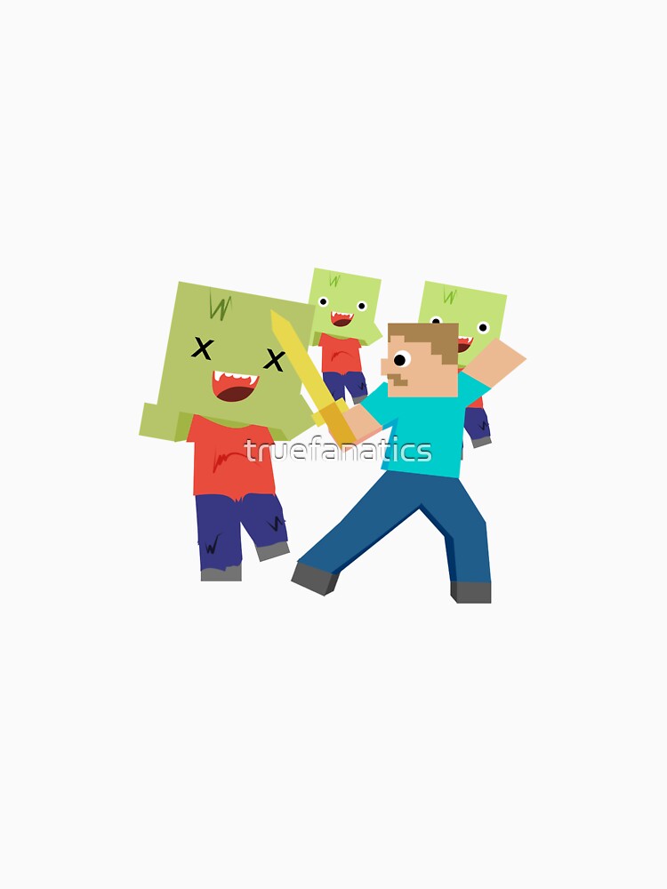 "Minecraft Zombie and Steve / Blockhead" T-shirt by truefanatics ...