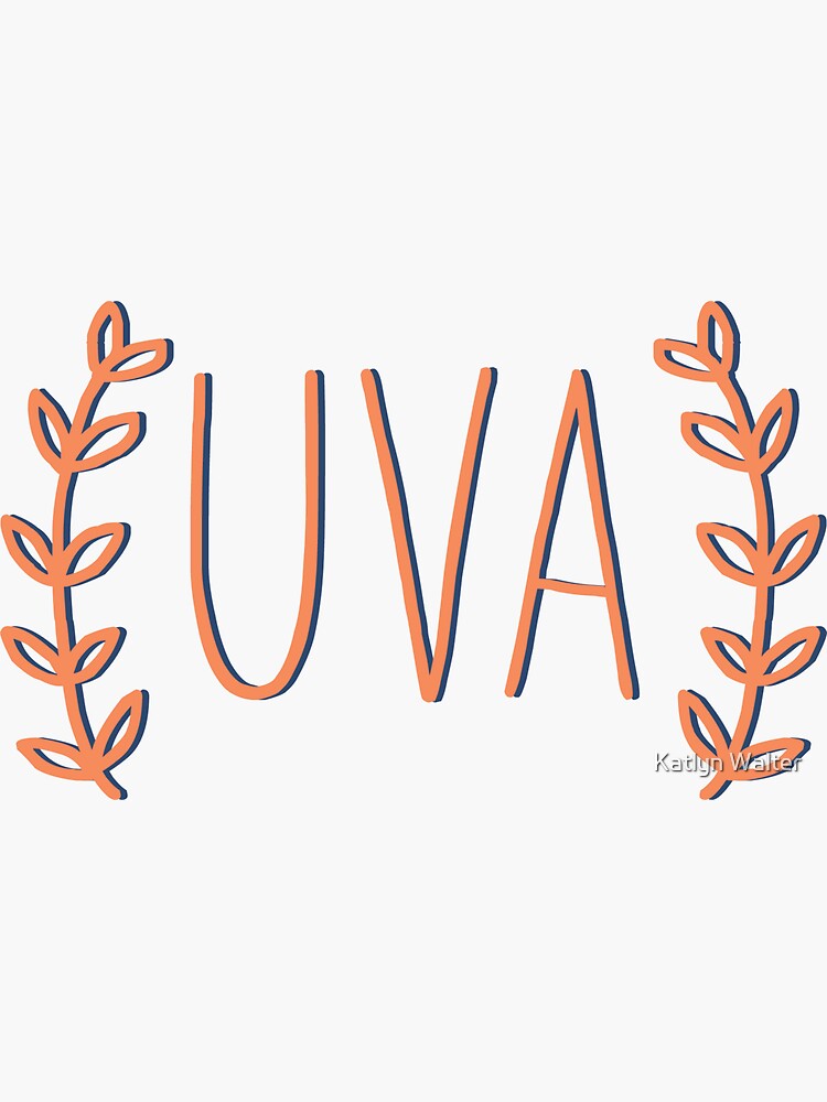 "UVA sticker" Sticker by wkatlyn | Redbubble