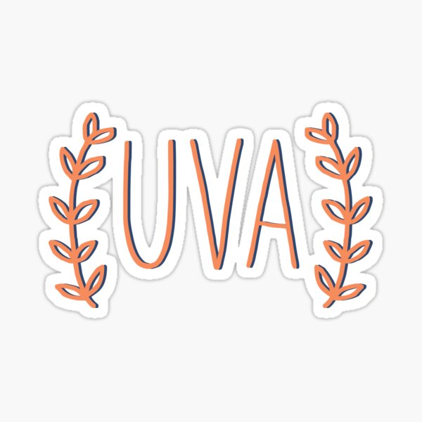 "UVA sticker" Sticker by wkatlyn | Redbubble