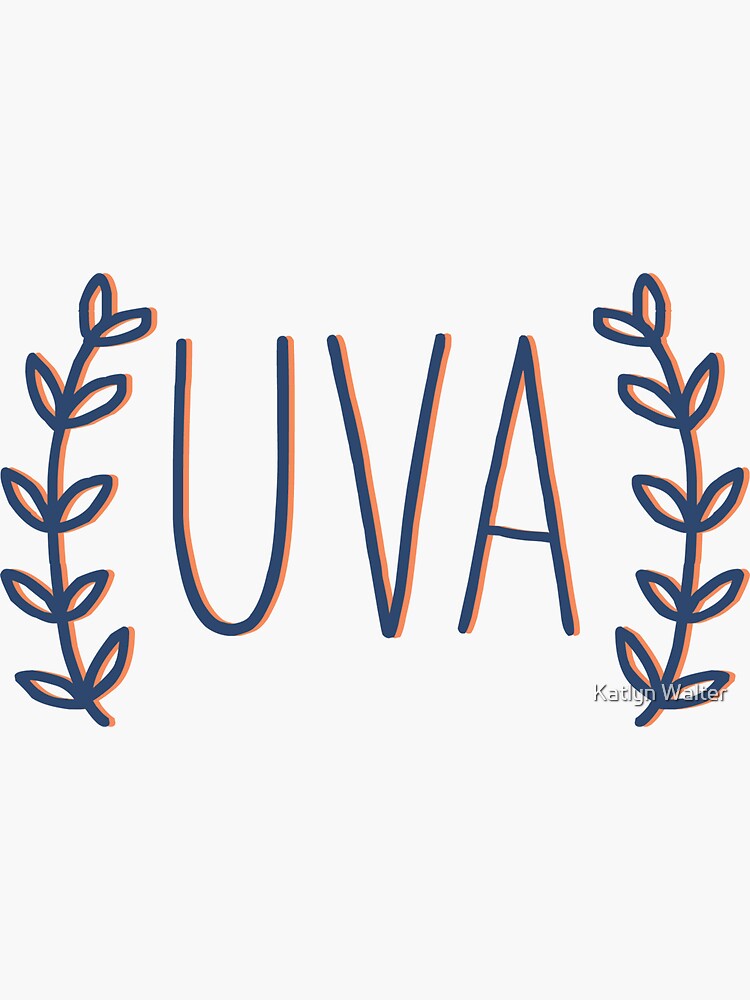 "UVA sticker" Sticker by wkatlyn | Redbubble