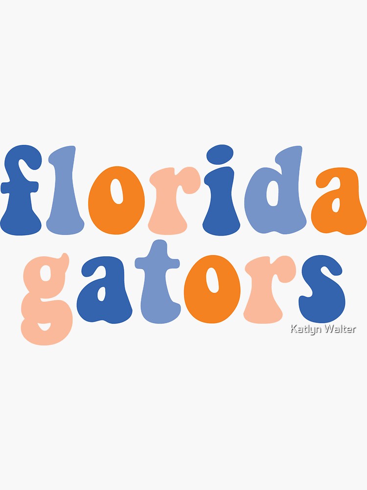"gators" Sticker for Sale by wkatlyn | Redbubble