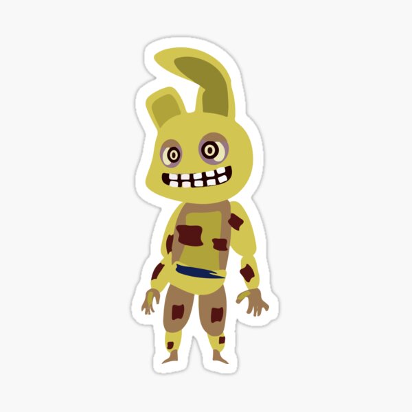 "Five Nights at Freddy's - Springtrap Cute Cartoon Chibi" Sticker by ...