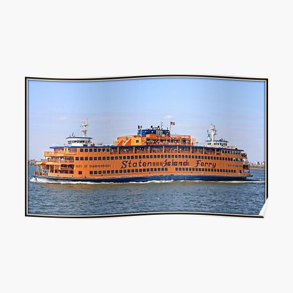 "Staten Island Ferry" Poster by MikellHerrick | Redbubble
