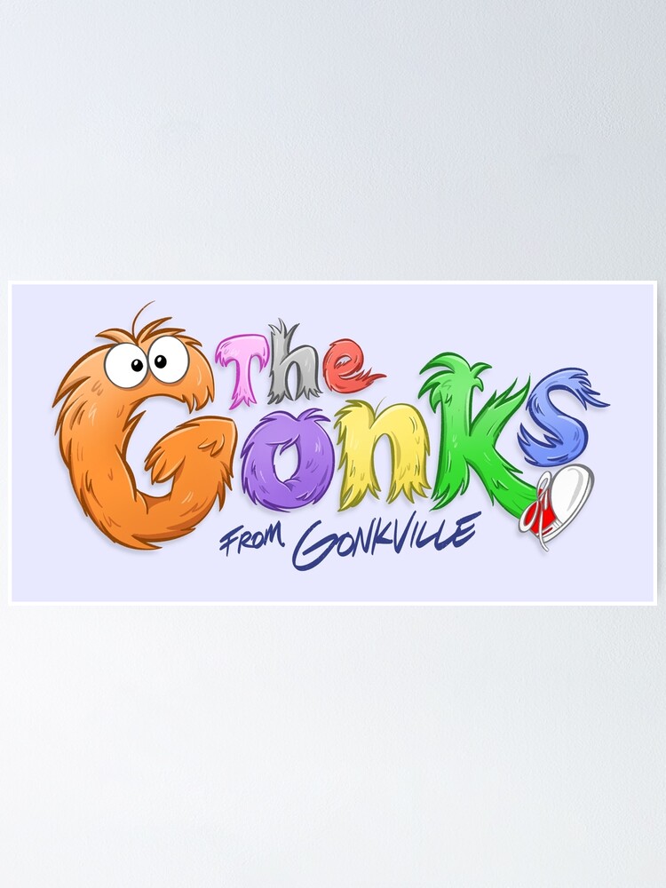 "THE GONKS - LOGO" Poster for Sale by Unspirations | Redbubble