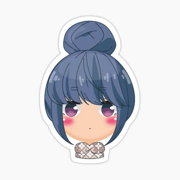 "Yuru Camp - Rin" Sticker for Sale by annimedit | Redbubble