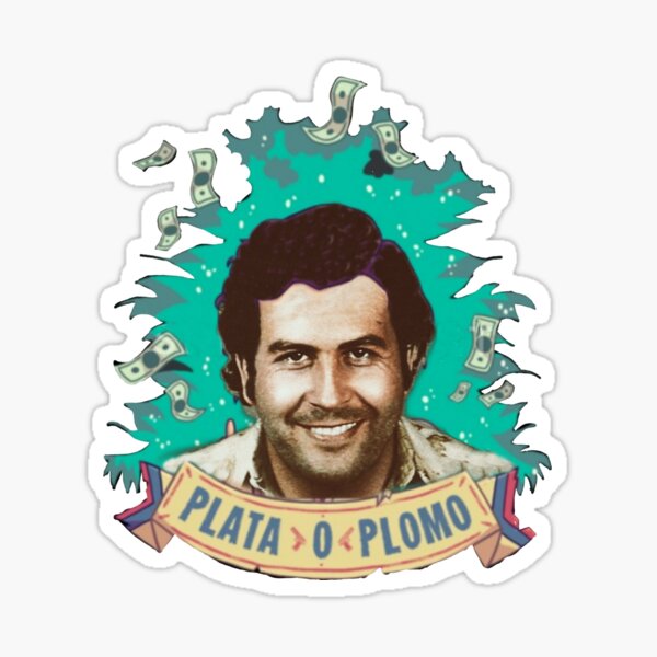 "Pablo Escobar " Sticker for Sale by Chaoscrie666 | Redbubble