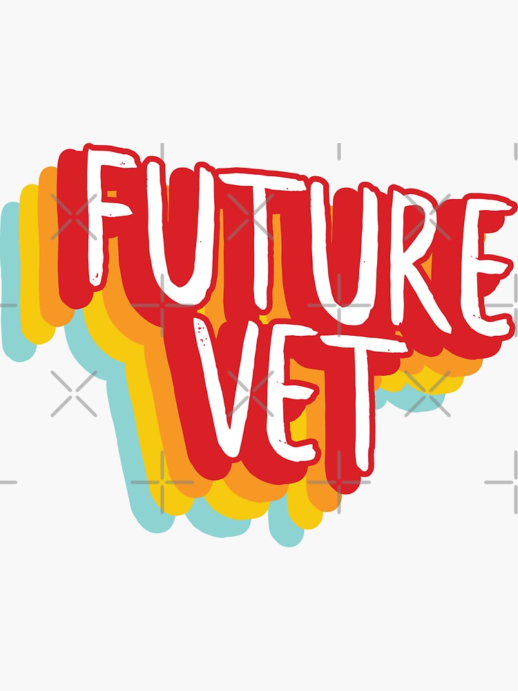 "Future Vet" Sticker for Sale by BuiceJox | Redbubble