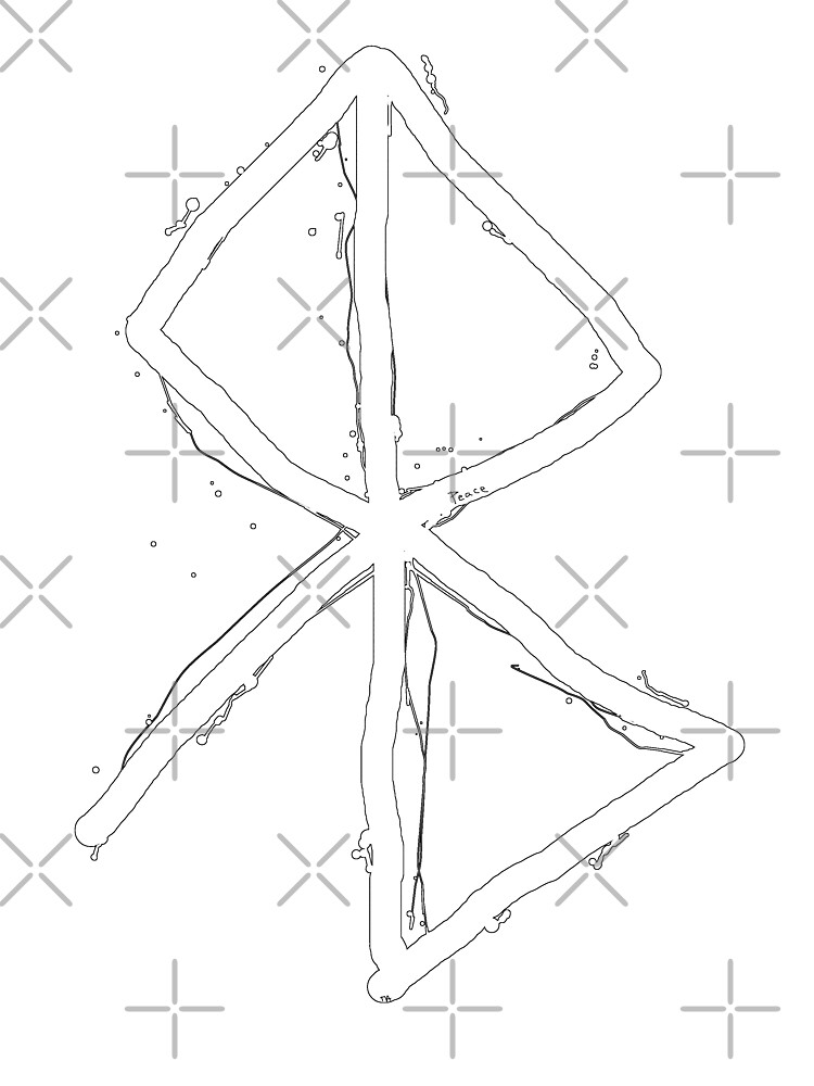 "Peace - Viking Symbol A Rune based symbol meaning PEACE" Art Print by ...