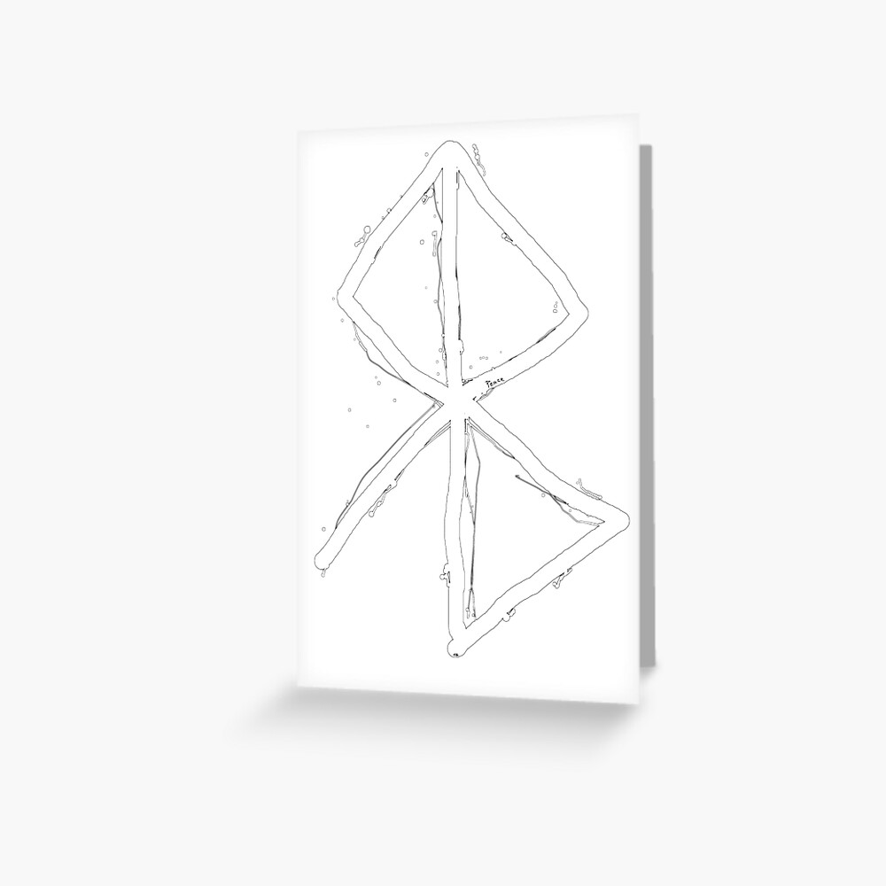 Peace Viking Symbol A Rune Based Symbol Meaning PEACE Greeting Card peace-viking-symbol-a-rune-based-symbol-meaning-peace-greeting-card