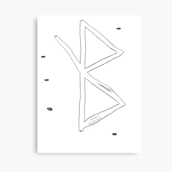 "Healing - Viking Symbol A Rune based Symbol meaning HEALING" Canvas ...