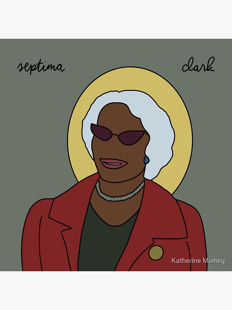 "Saint Septima Clark" Sticker by Katemumey | Redbubble