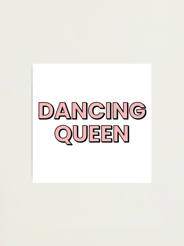 Lámina fotográfica «Dancing Queen letra mayúscula rosa» de ...