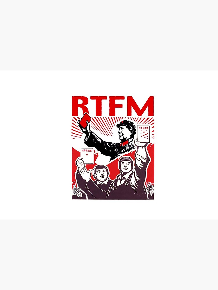 "RTFM T shirts Design | MAO RTFM T-shirt" Mask for Sale by ...