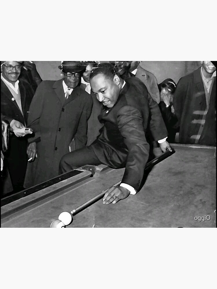 "Martin Luther King Jr. MLK Pool Billiards Design" Sticker for Sale by ...