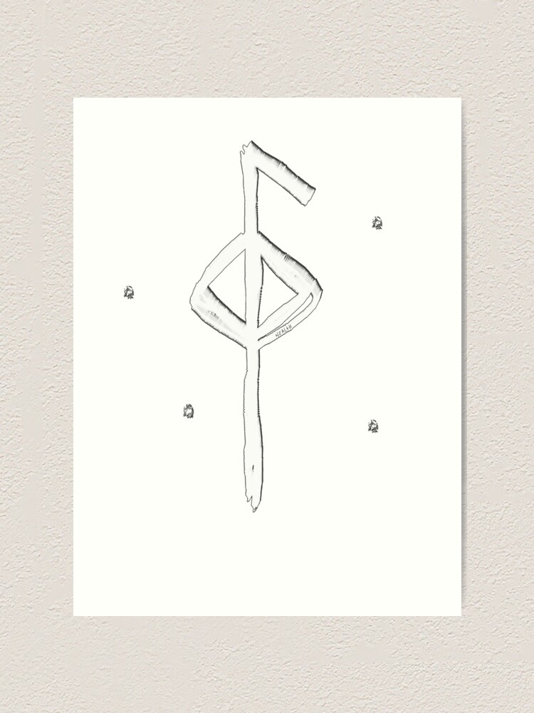 "good health - Symbol A Rune based symbol spells magic" Art Print by ...