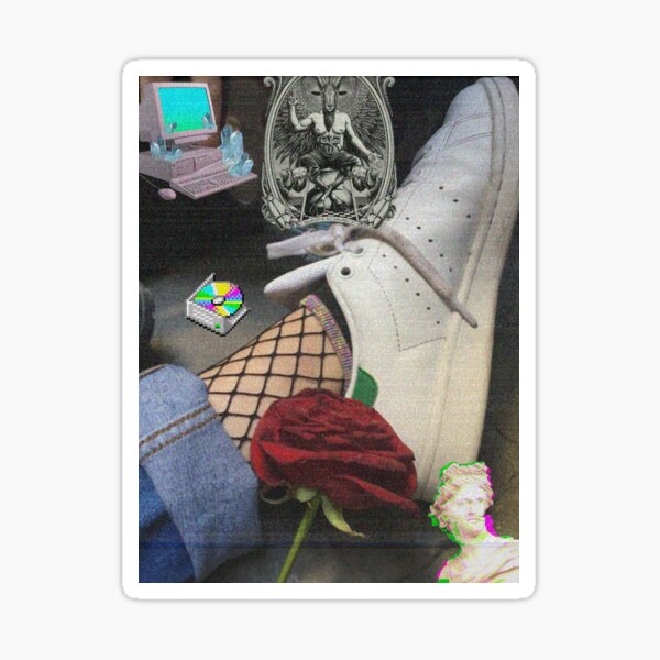 "vaporware grunge aesthetic" Sticker for Sale by bloodblack | Redbubble