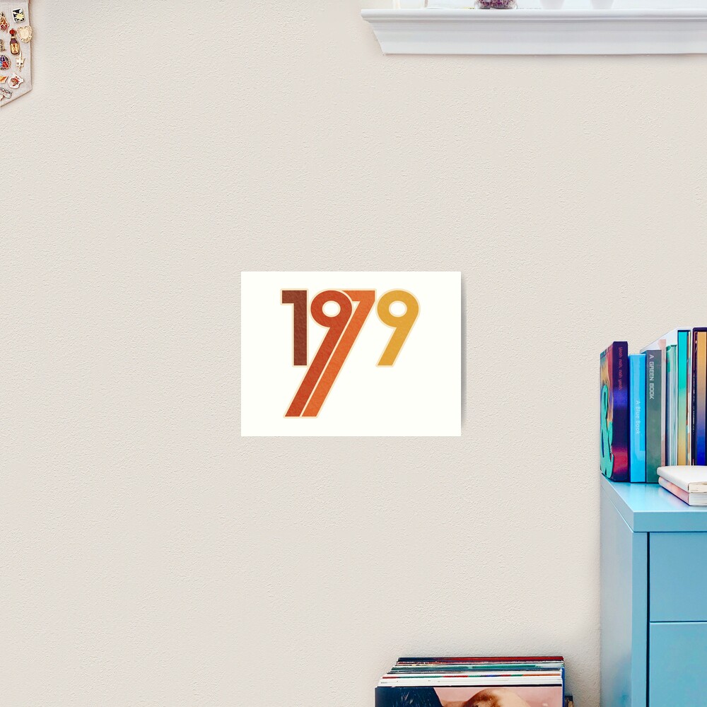 "1979 retro year logo" Art Print by bethadin | Redbubble