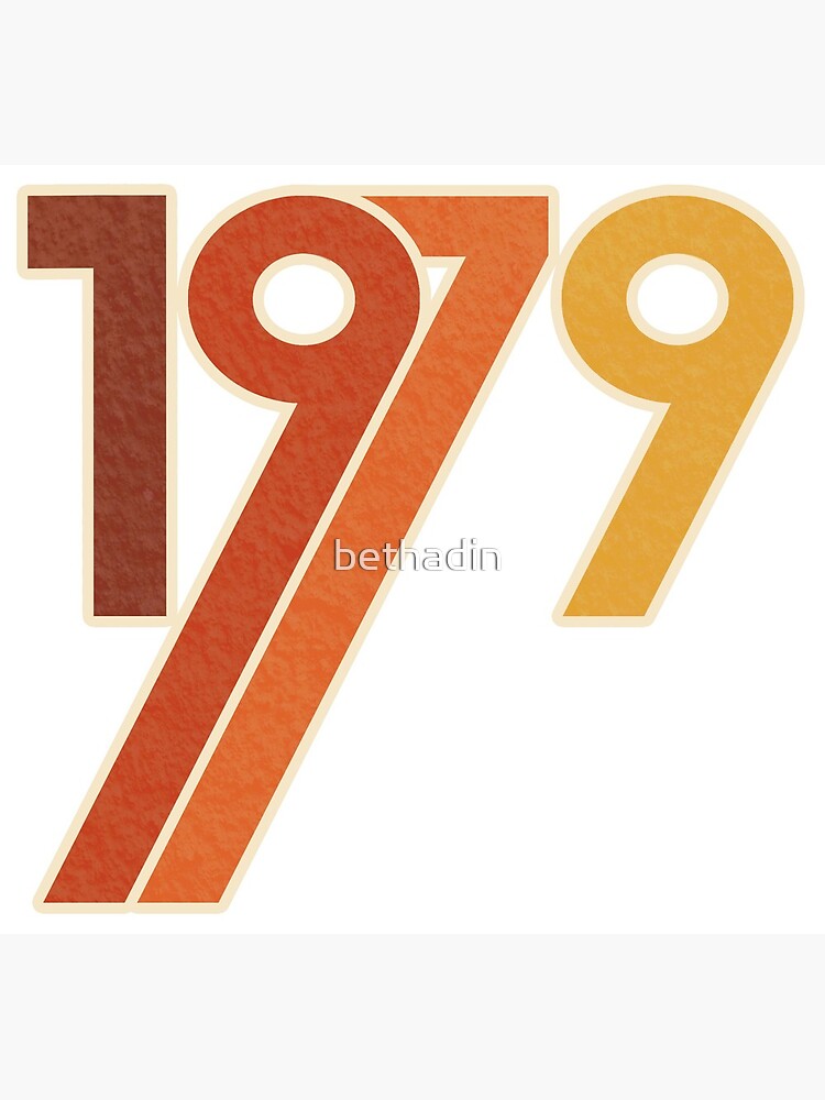 "1979 retro year logo" Art Print by bethadin | Redbubble