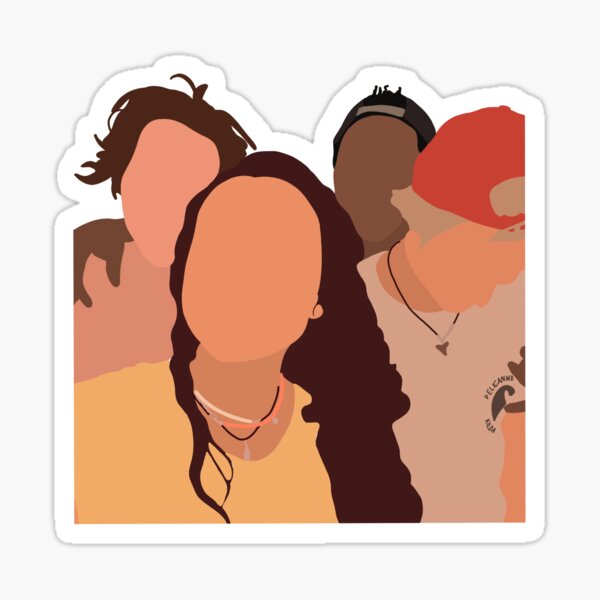 "Outer Banks Cast" Sticker for Sale by gigiherner | Redbubble