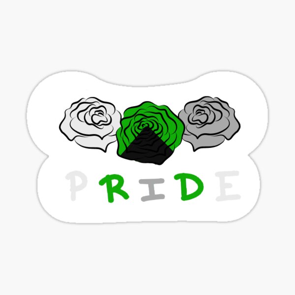 "PRIDE: Demiromantic Roses" Sticker for Sale by RedBeanieArts | Redbubble