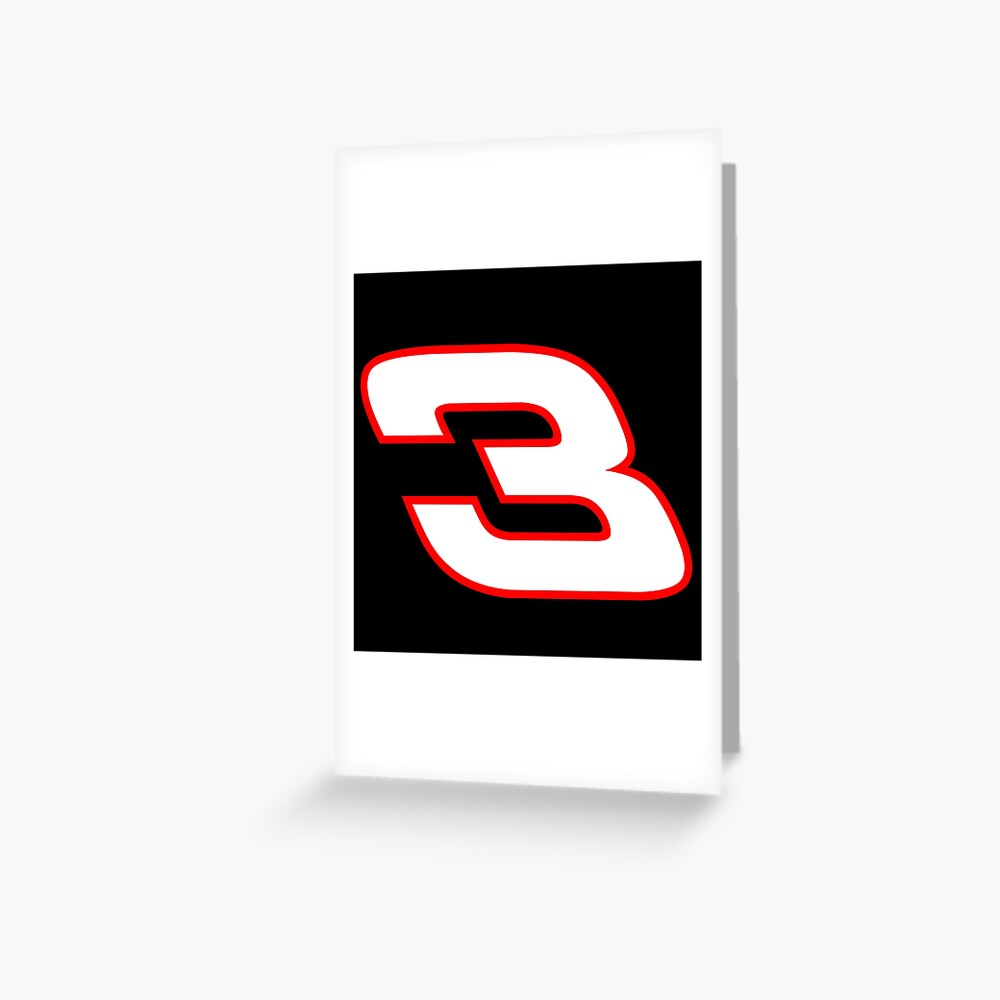 "Number 3 NASCAR sticker" Greeting Card for Sale by MainEventMedia ...