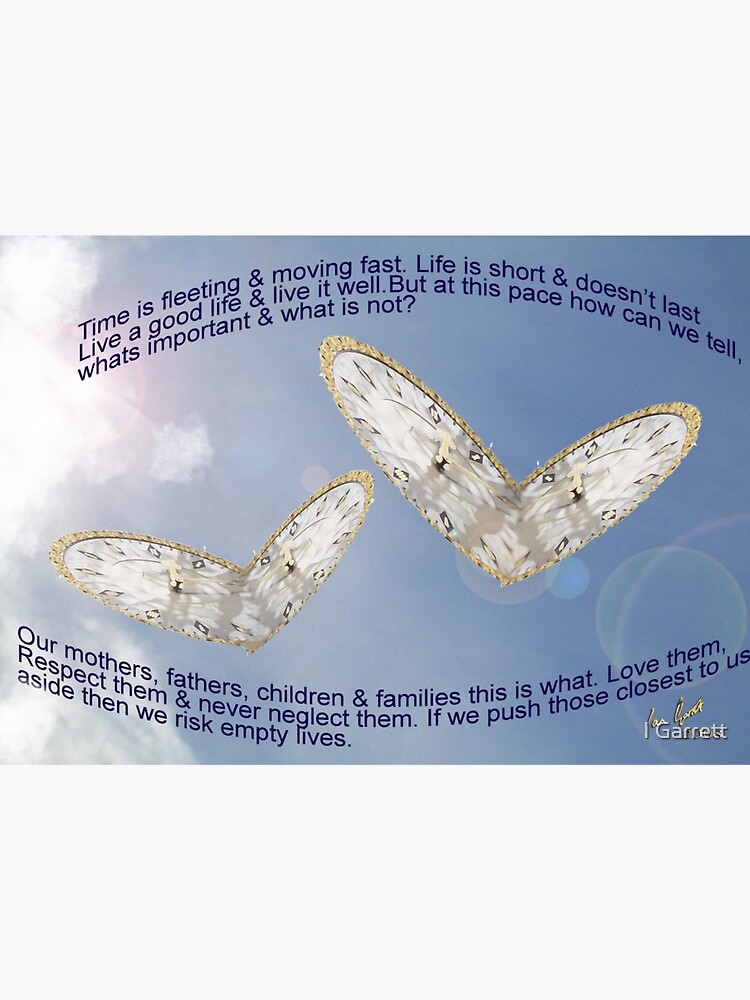 "Time Flies. " Poster by IGarrett1 | Redbubble