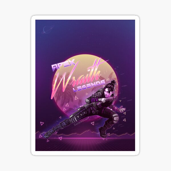 "Apex legends - Wraith 80s retro" Sticker for Sale by LenaLuisa | Redbubble