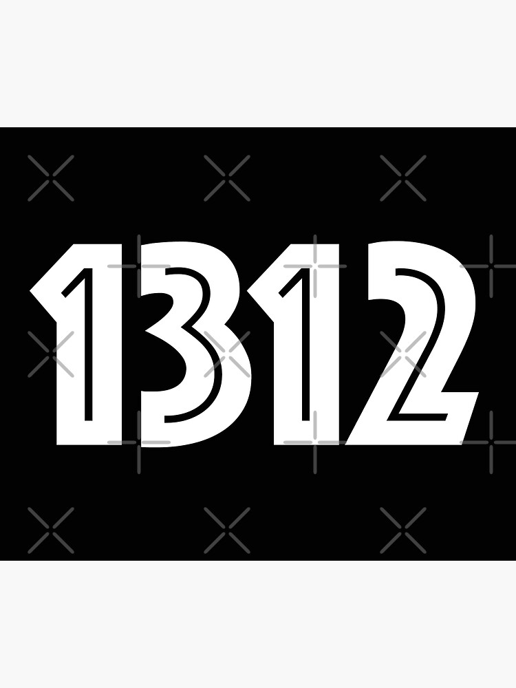 "1312" Sticker for Sale by Confusion101 | Redbubble