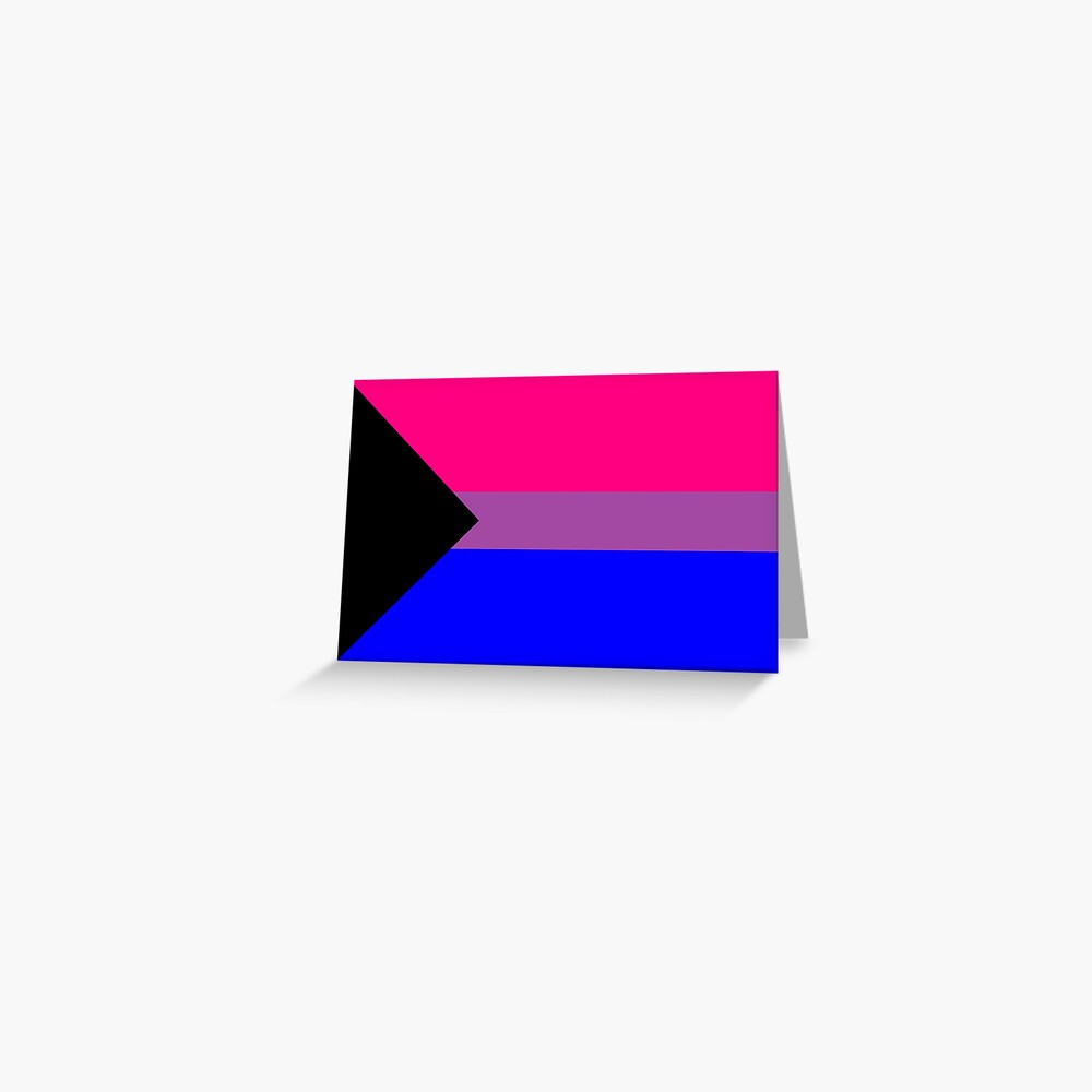 "Demisexual Biromantic, Bisexual Demiromantic, Demi Bi FLAG" Greeting ...