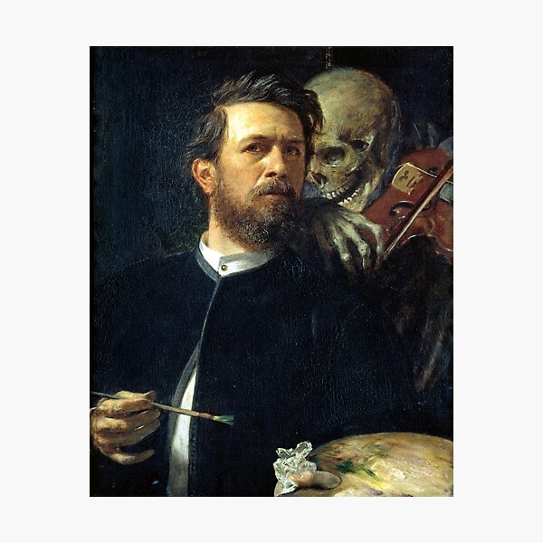 "Self Portrait With Death Playing the Fiddle - Arnold Bocklin ...