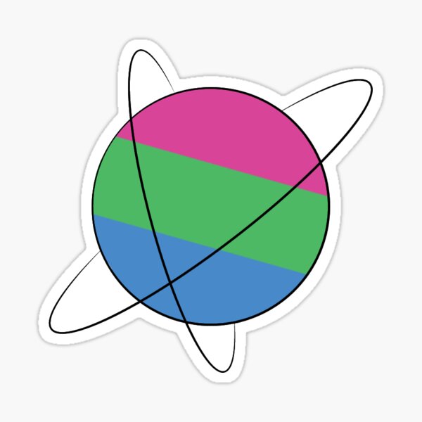 "Polysexual - Design 5" Sticker by Pride-Planets | Redbubble