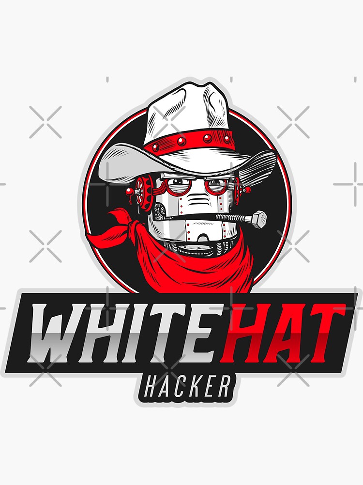 "White Hat Hacker - Ethical Hacker - Cybersecurity" Sticker for Sale by ...