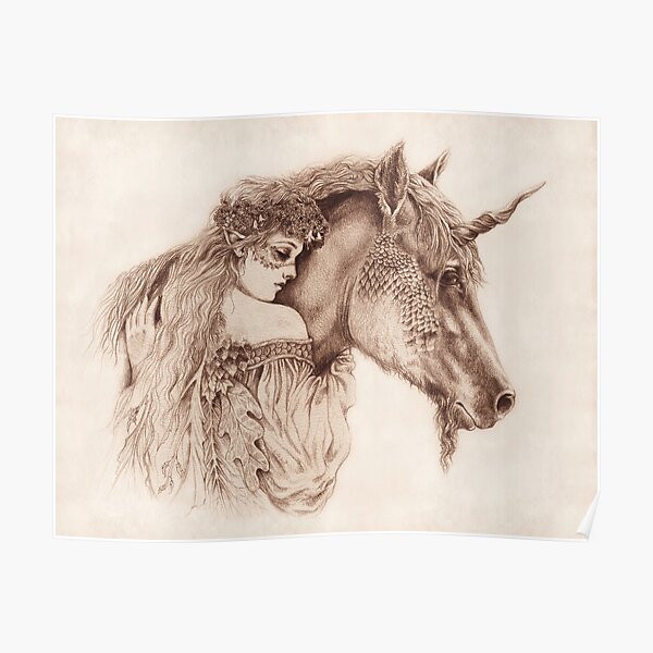 "Nymphs: Fae Friends" Poster by gingerkelly | Redbubble