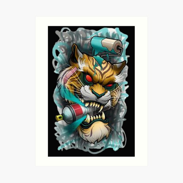 "SCARY FACE OF CUTE LIGER" Art Print by mhusnul1984 | Redbubble