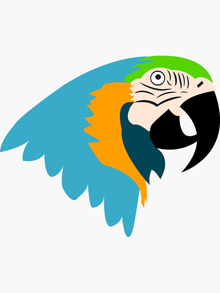 "Guacamaya" Sticker by freddygl3 | Redbubble