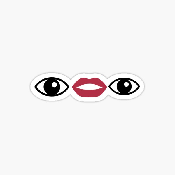 "Funny eyes " Sticker for Sale by Afilak | Redbubble