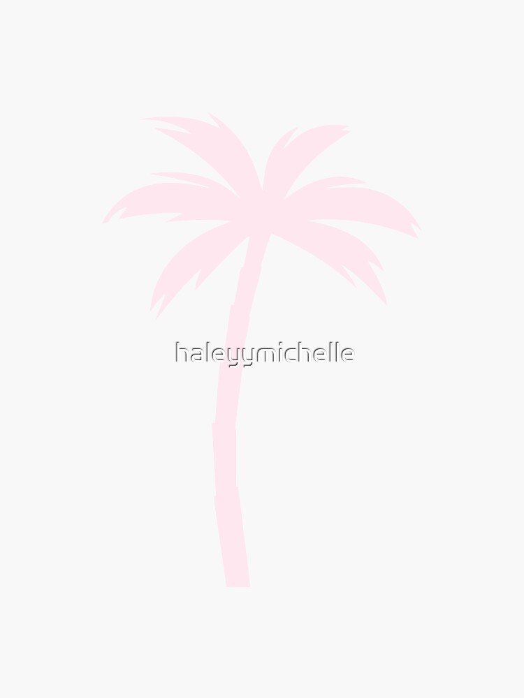 "Pink Palm Tree" Sticker for Sale by haleyymichelle | Redbubble