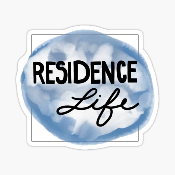 "Residence Life" Sticker for Sale by LundyLab | Redbubble