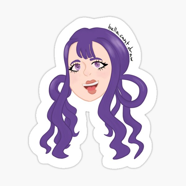 "Akane Aoi" Sticker by bellacantdraw | Redbubble