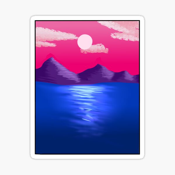 "Subtle Bi Flag" Sticker by -StarryEArtist- | Redbubble