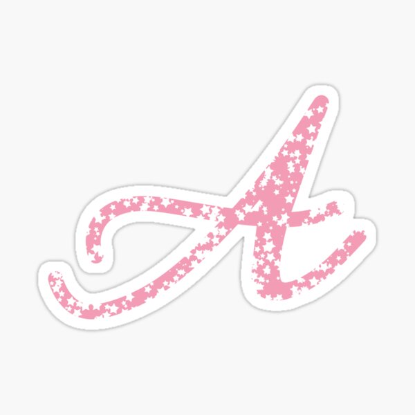"Pink Letter A" Sticker for Sale by marykimball99 | Redbubble