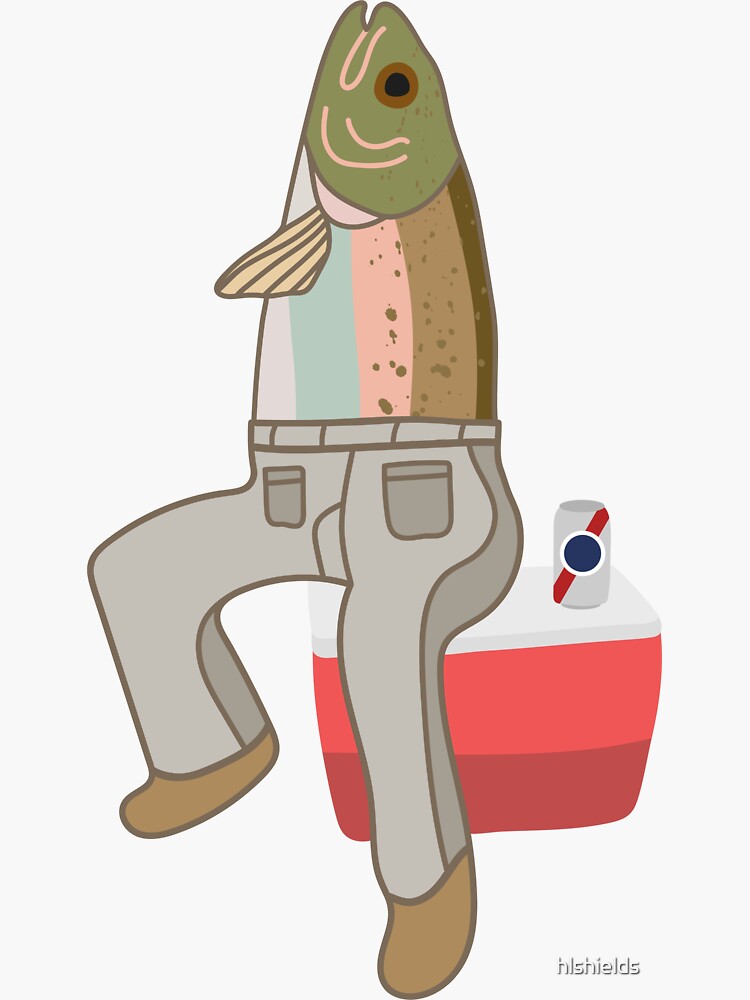 "Fish..Er..Man?" Sticker for Sale by hlshields | Redbubble