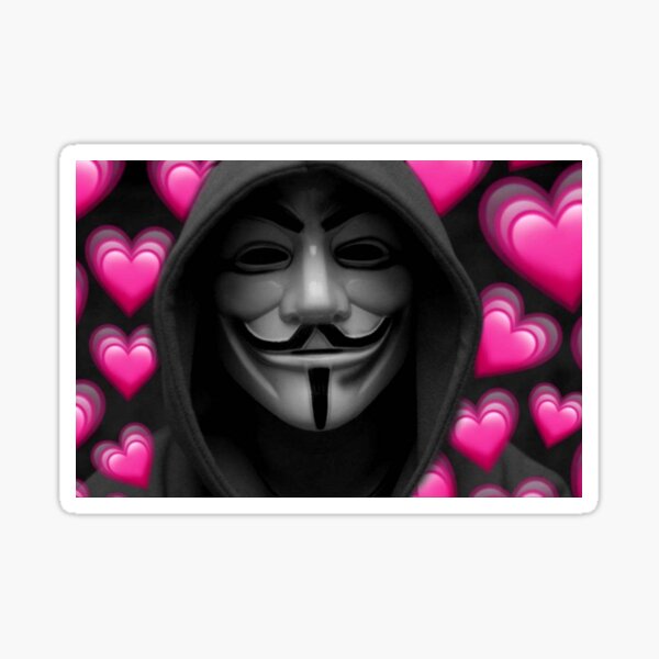 "Anonymous " Sticker for Sale by SH-aestheticart | Redbubble
